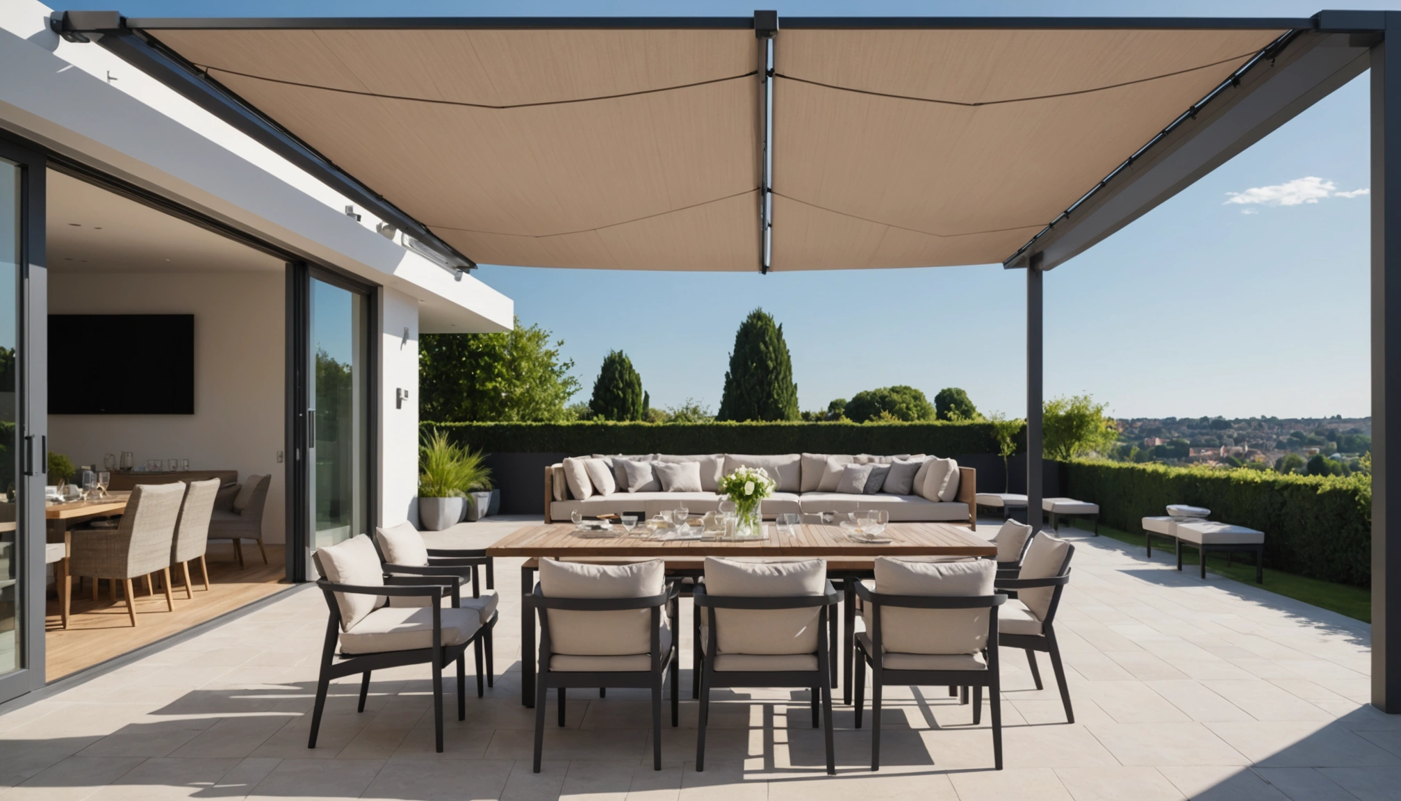 Transformez votre terrasse avec des toiles tendues élégantes
